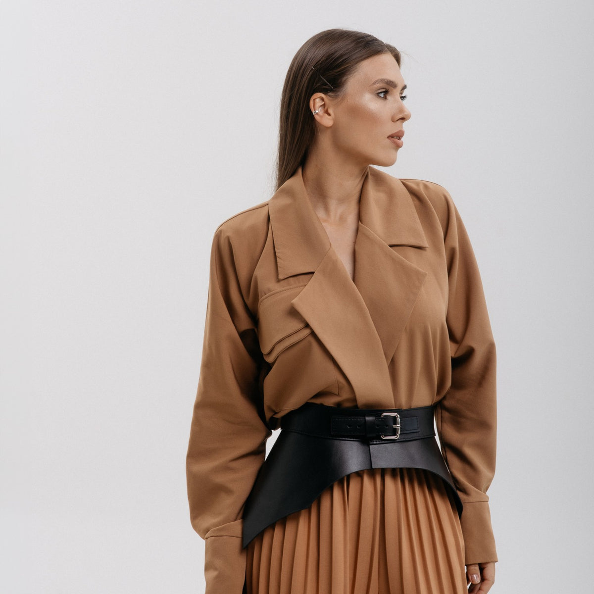 Leather Peplum Belt | Brunetka Harness