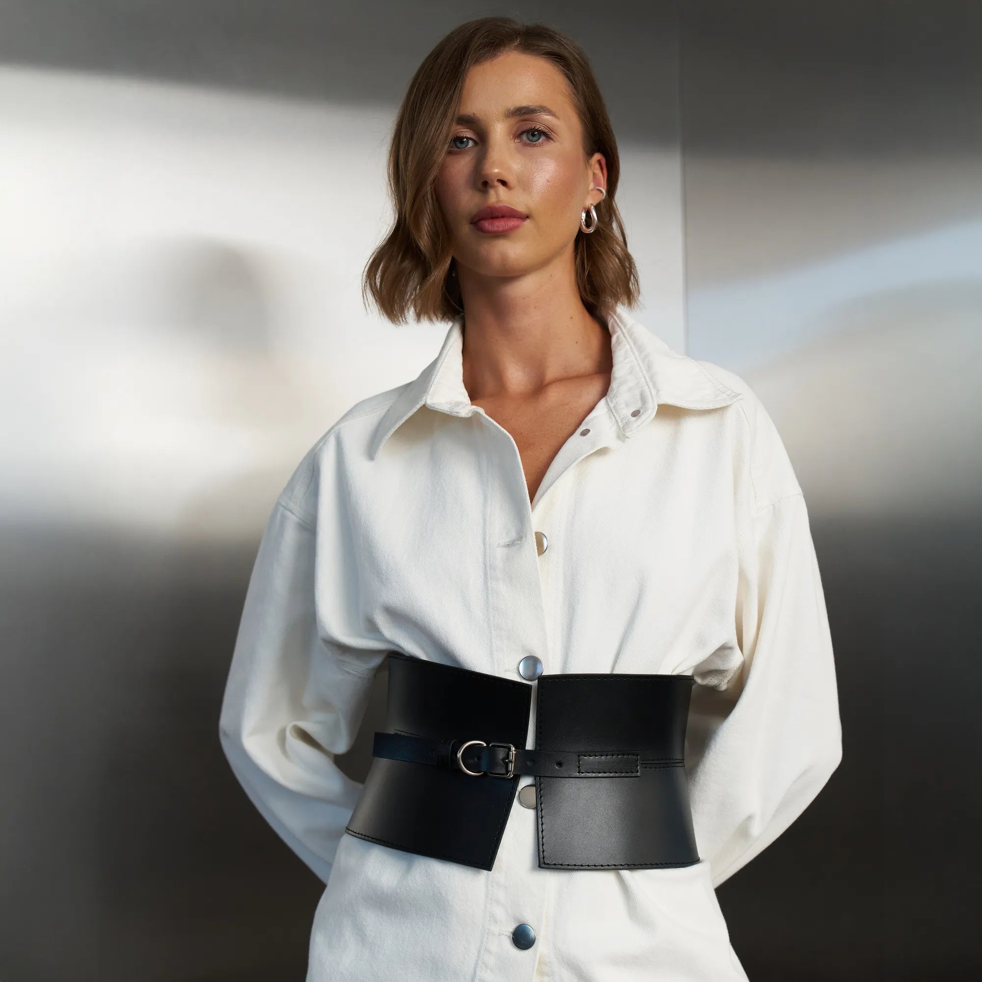 Leather Basque Belt – Womens Peplum Belt | Brunetka Harness