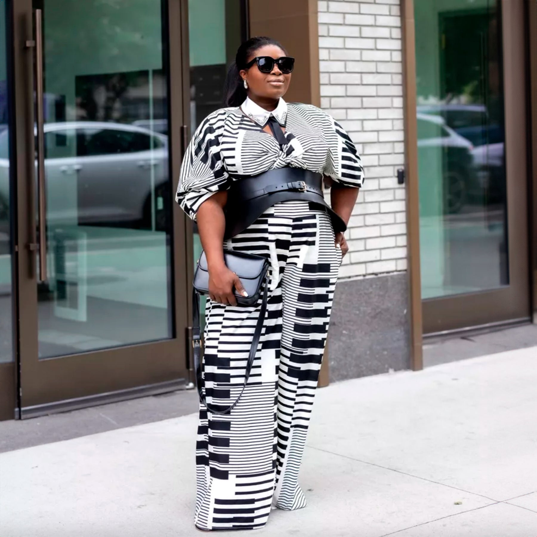 Leather Peplum Belt – Leather Basque Wide Waist Belt | BrunetkaHarness