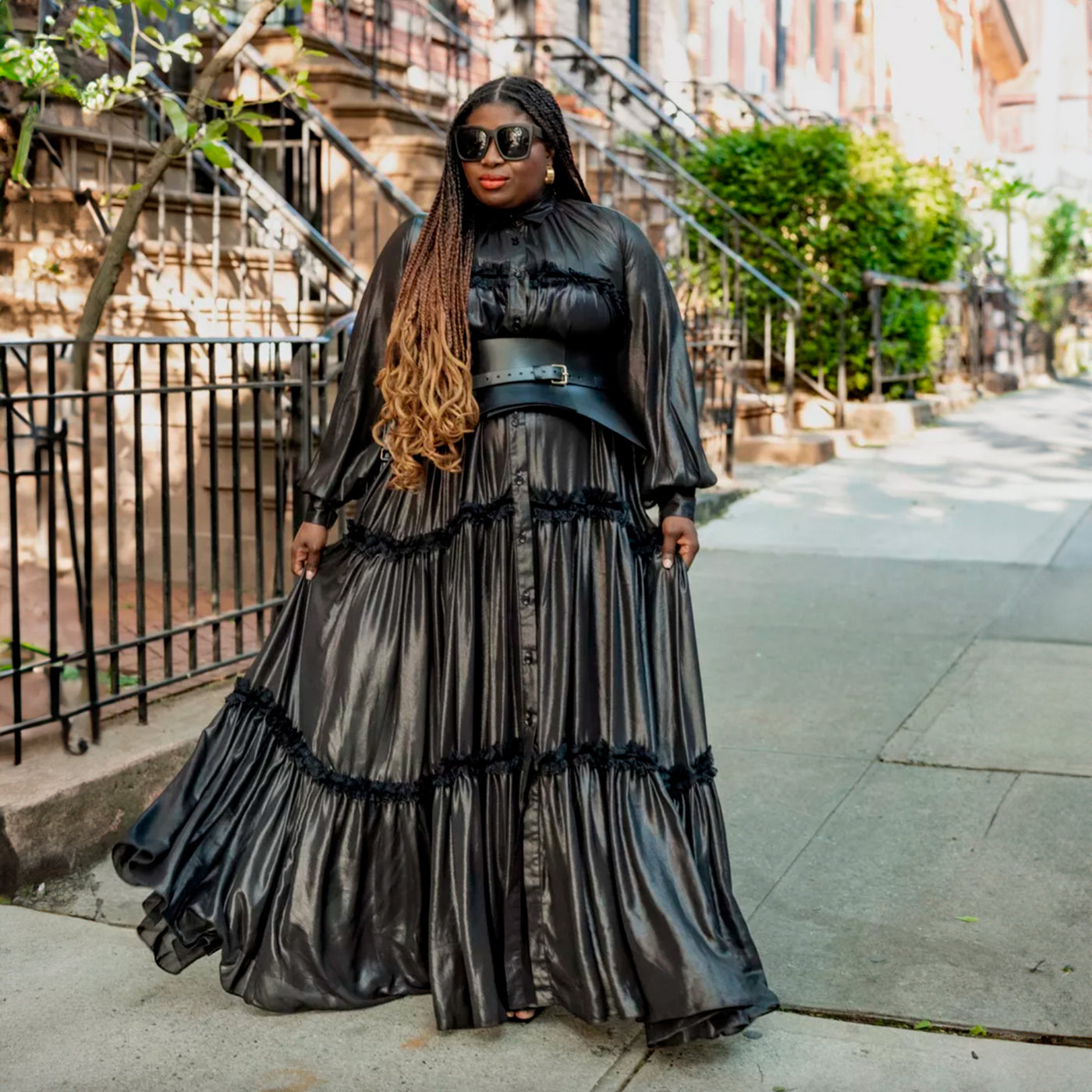 Leather Peplum Belt – Leather Basque Wide Waist Belt | BrunetkaHarness