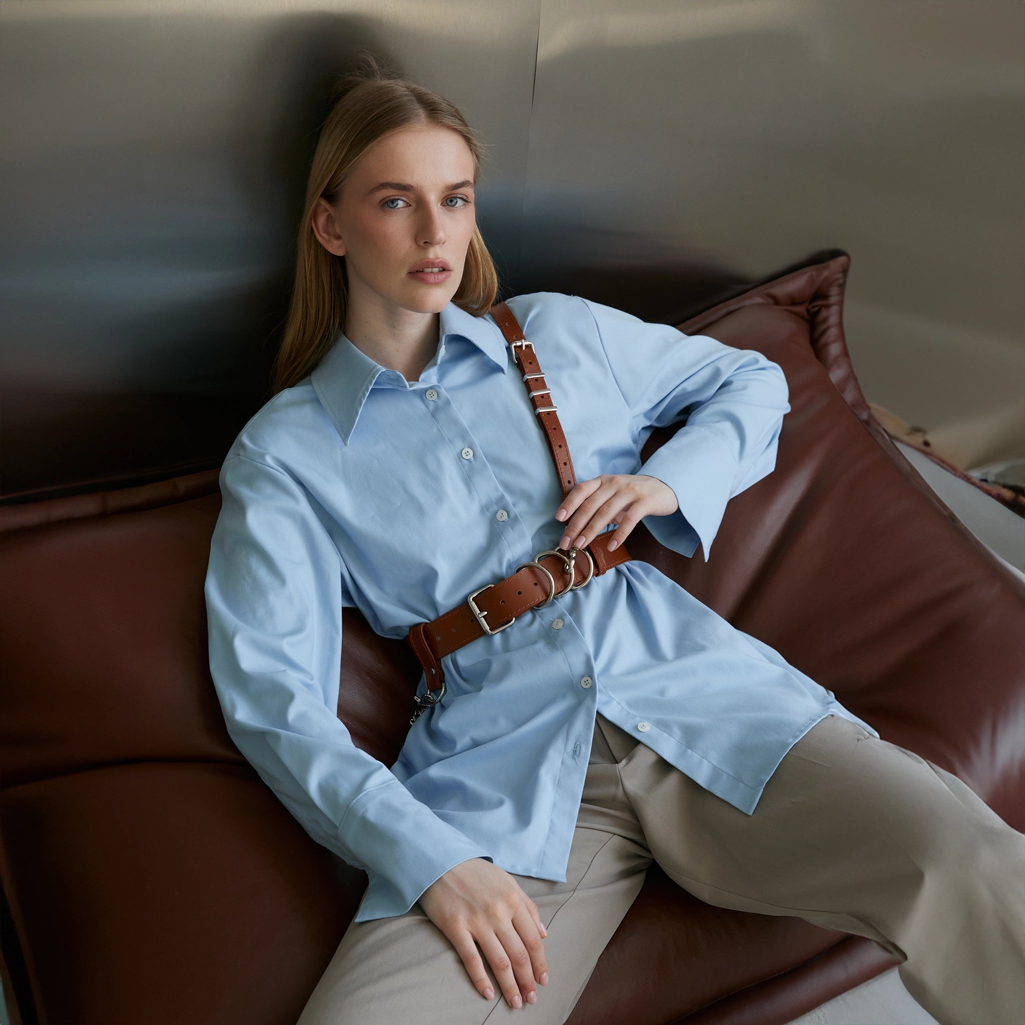 Waist Harness Belt with Shoulder Strap – Stylish Harness | BrunetkaHarness